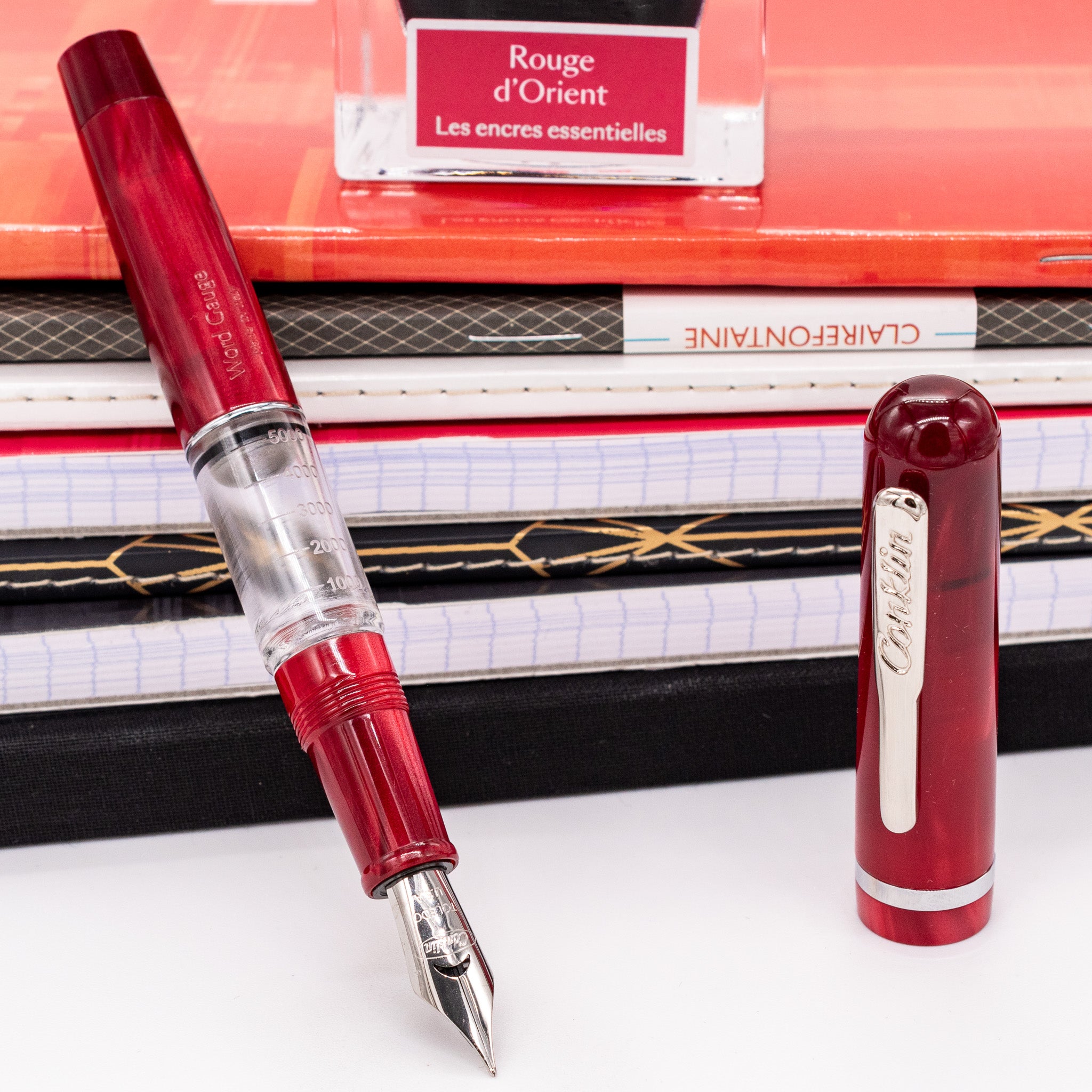 Conklin Heritage Word Gauge Red Fountain Pen – Truphae