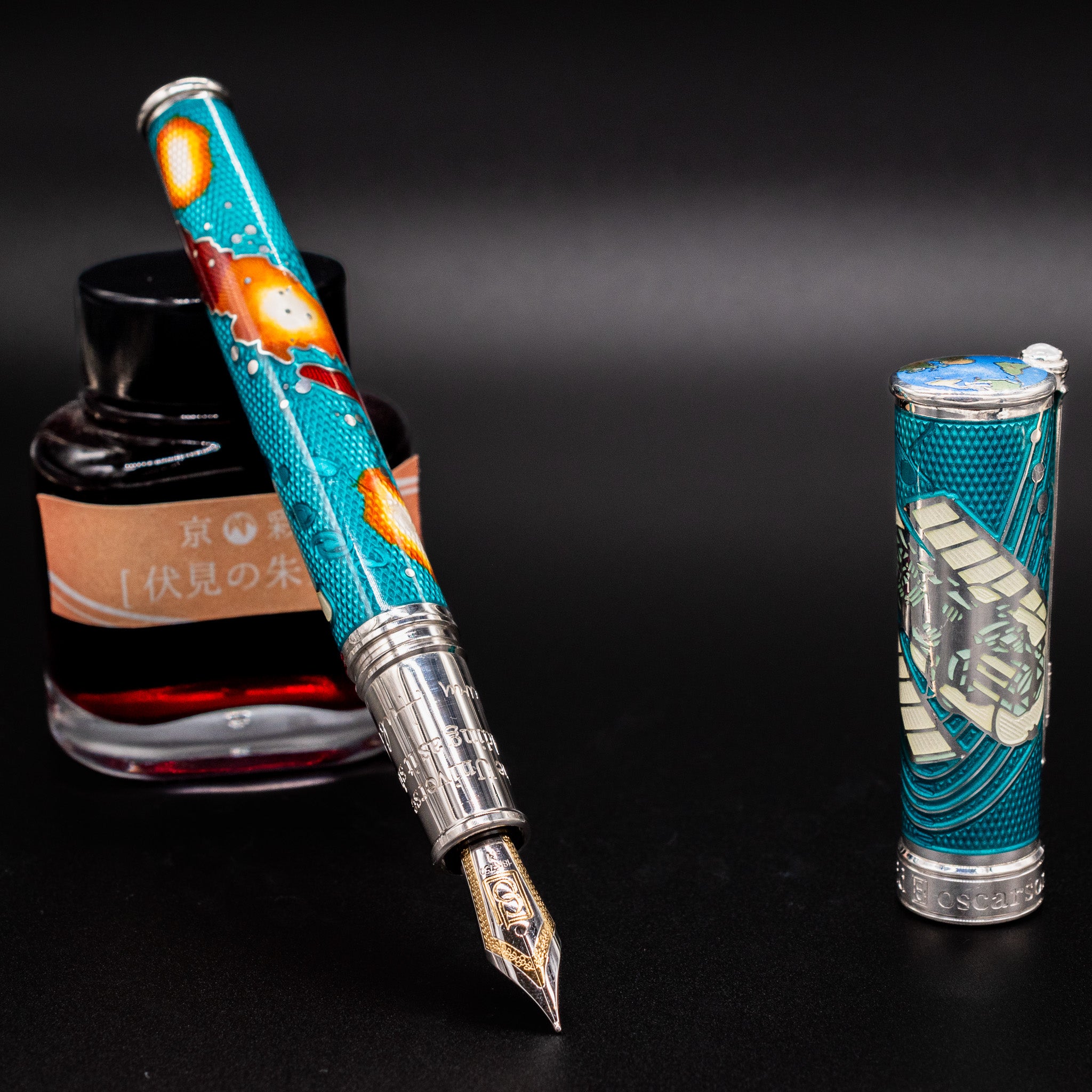 David Oscarson Edwin Hubble Fountain Pen - Teal Dawn – Truphae