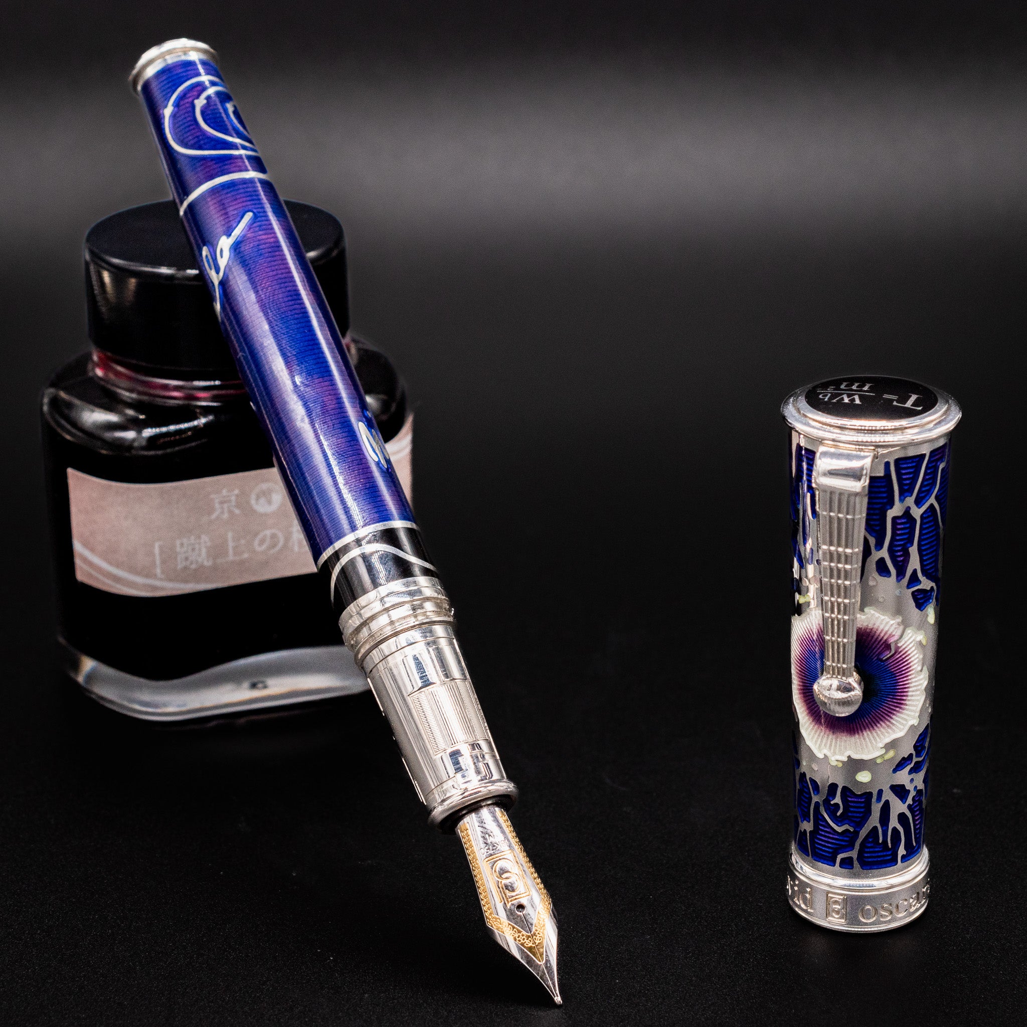 David Oscarson Nikola Tesla Fountain Pen - Deep Purple – Truphae