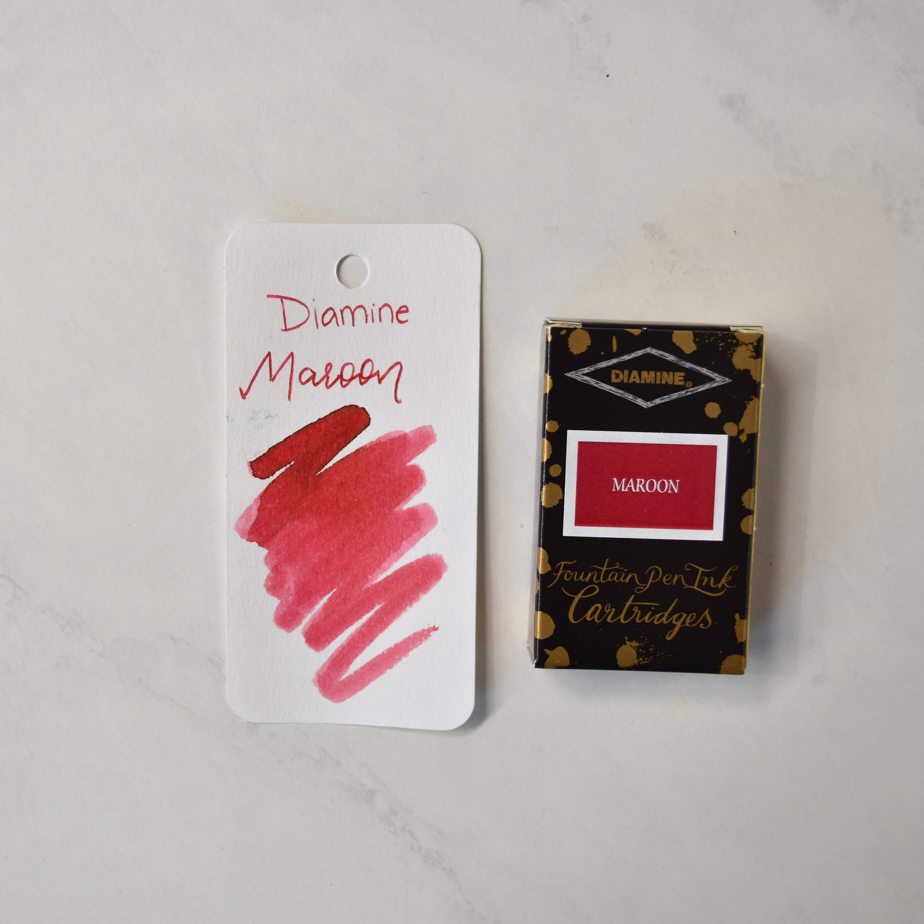 Diamine Ink Cartridges Pack of 18 - Maroon Red – Truphae