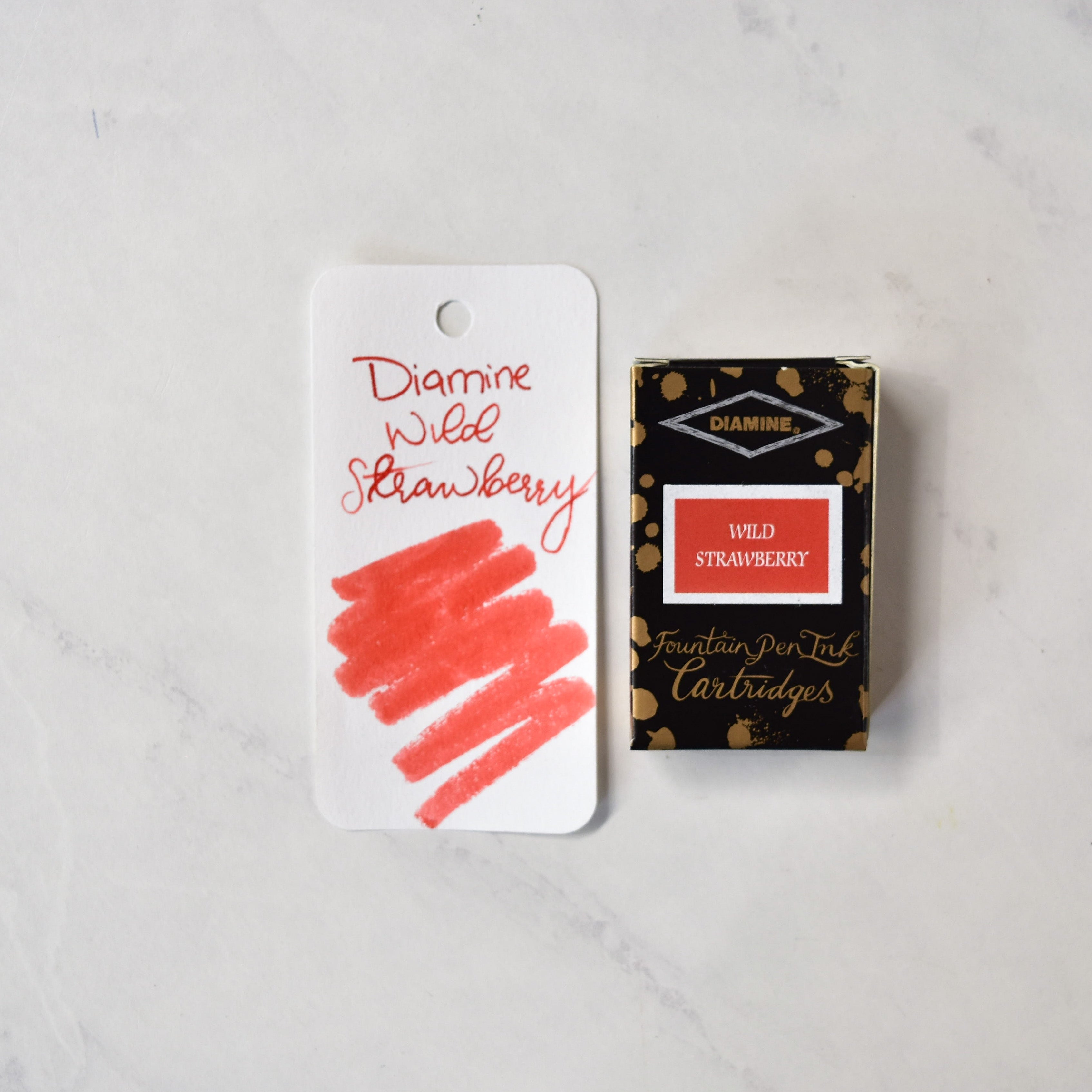 Diamine Wild Strawberry Ink Cartridges - Pack of 18 – Truphae