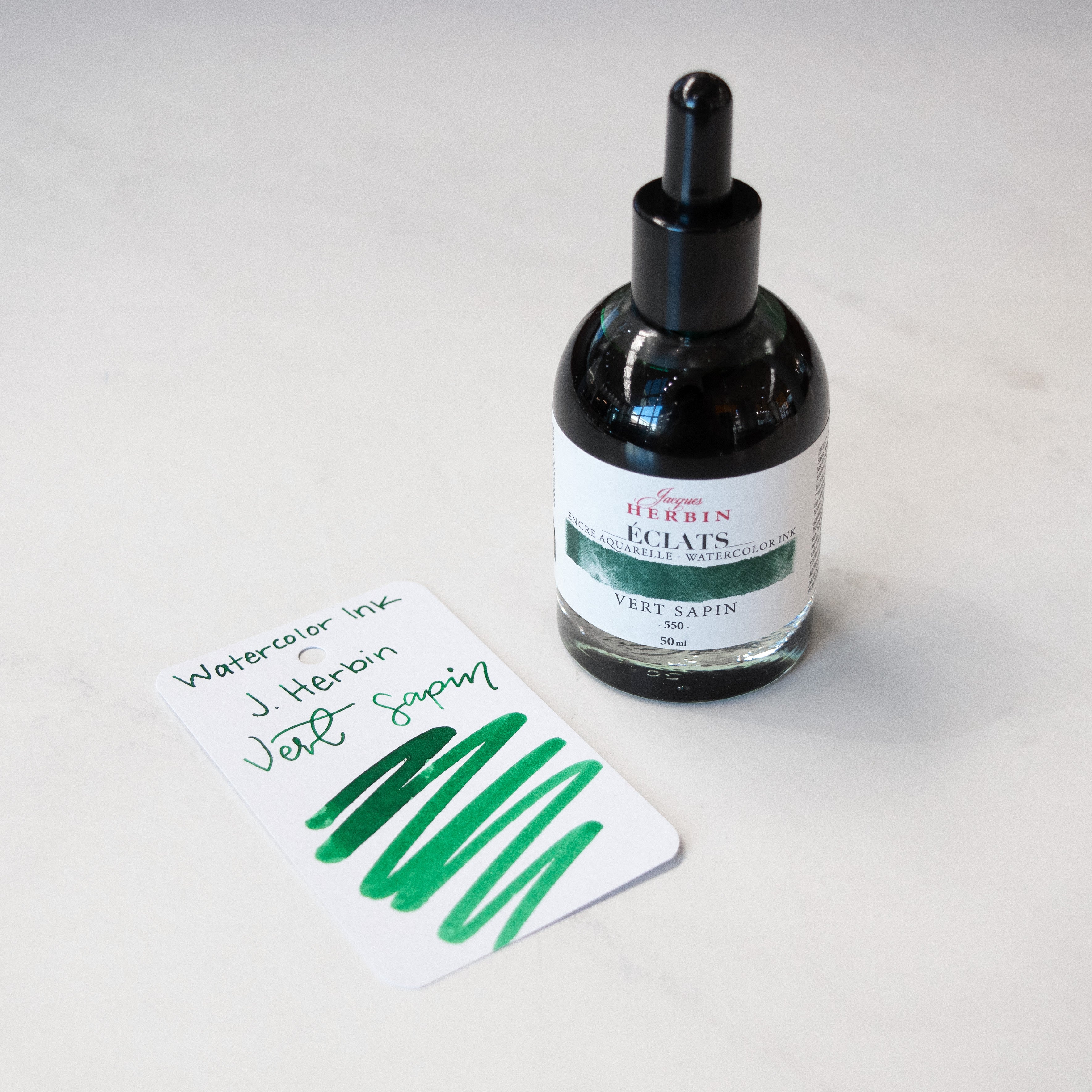 Jacques Herbin Eclats Fine Art Vert Sapin Watercolor Ink Bottle – Truphae