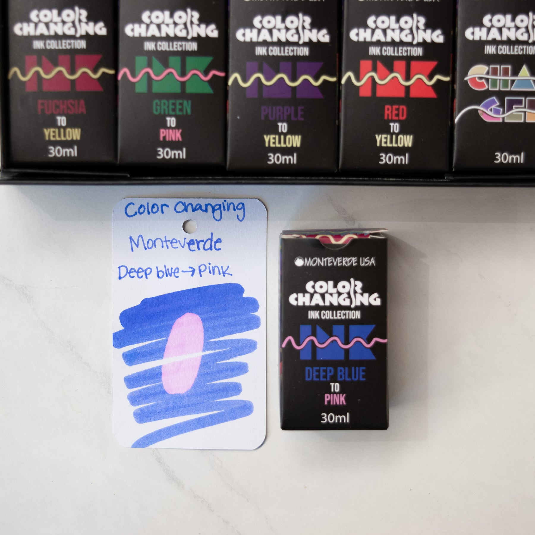Monteverde Color Changing Ink Bottle - Deep Blue to Pink – Truphae