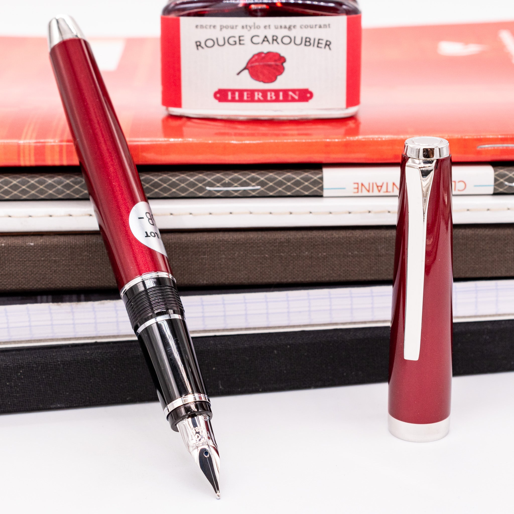 Pilot Metal Falcon Fountain Pen - Burgundy – Truphae