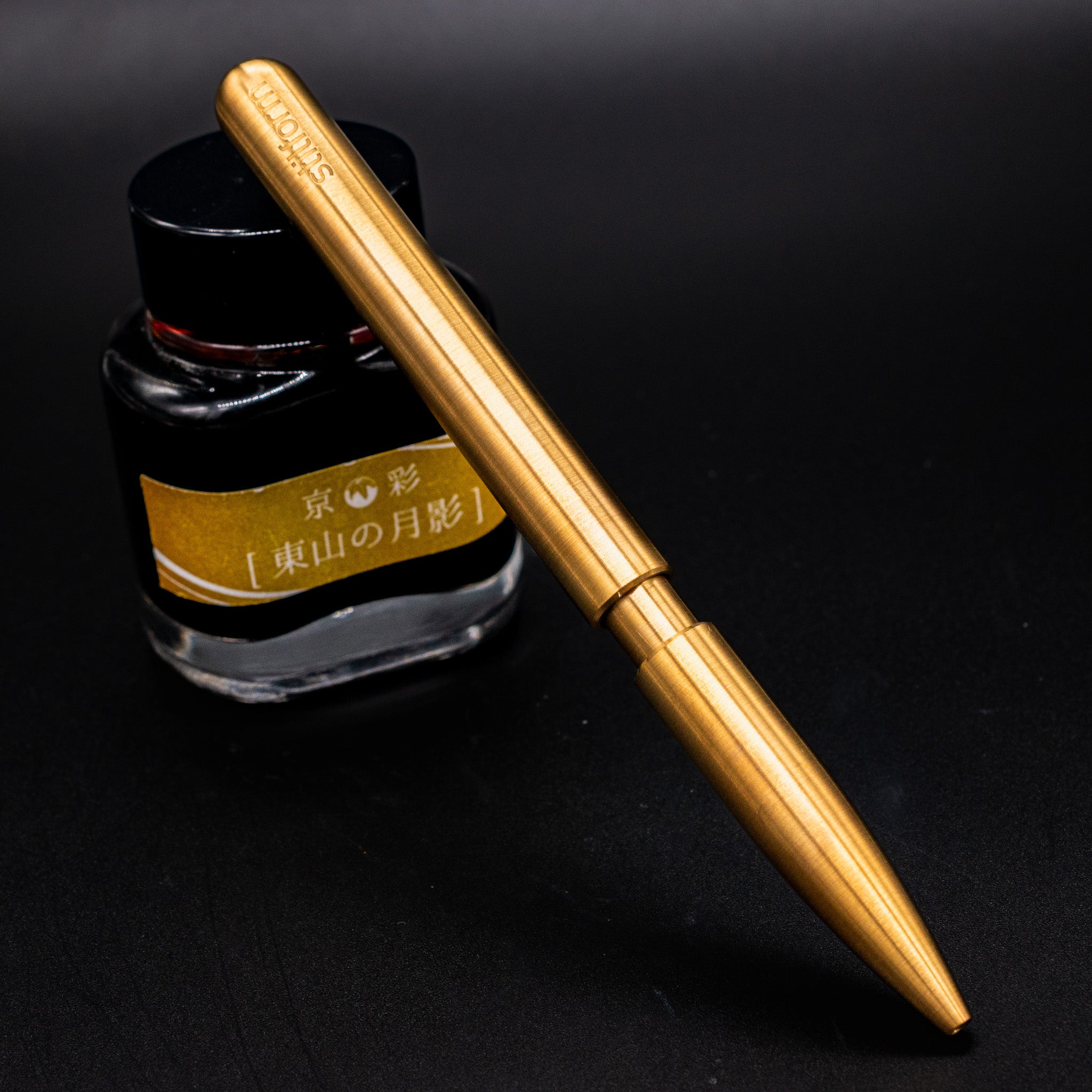 Stilform PEN Ballpoint Pen – Brass Radial Brushed – Truphae