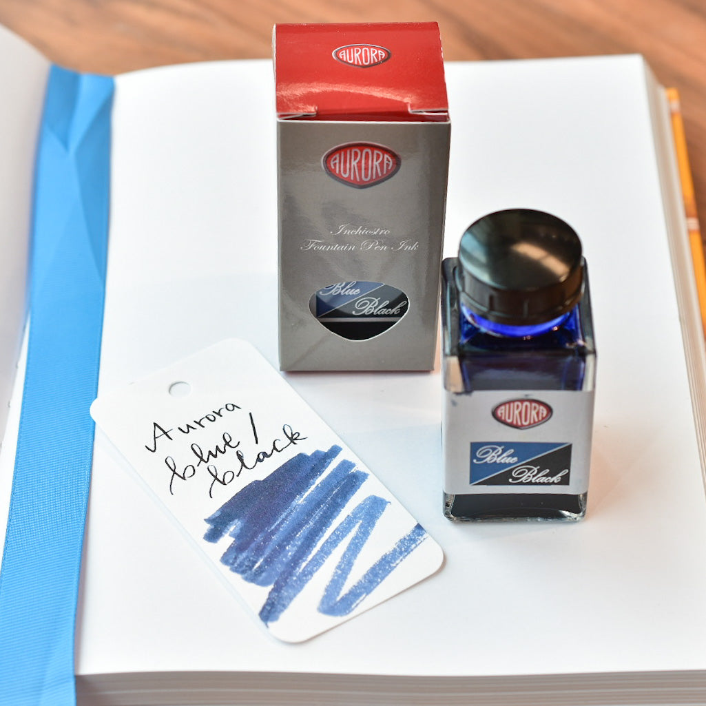 Aurora Blue Black Ink Bottle – Truphae
