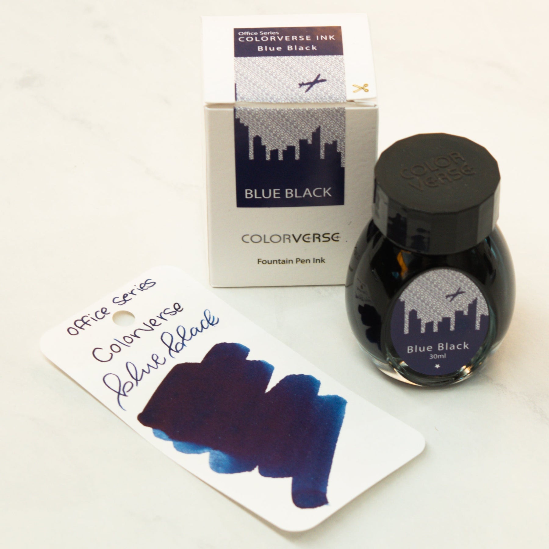 Colorverse Office Series Blue Black Ink Bottle – Truphae