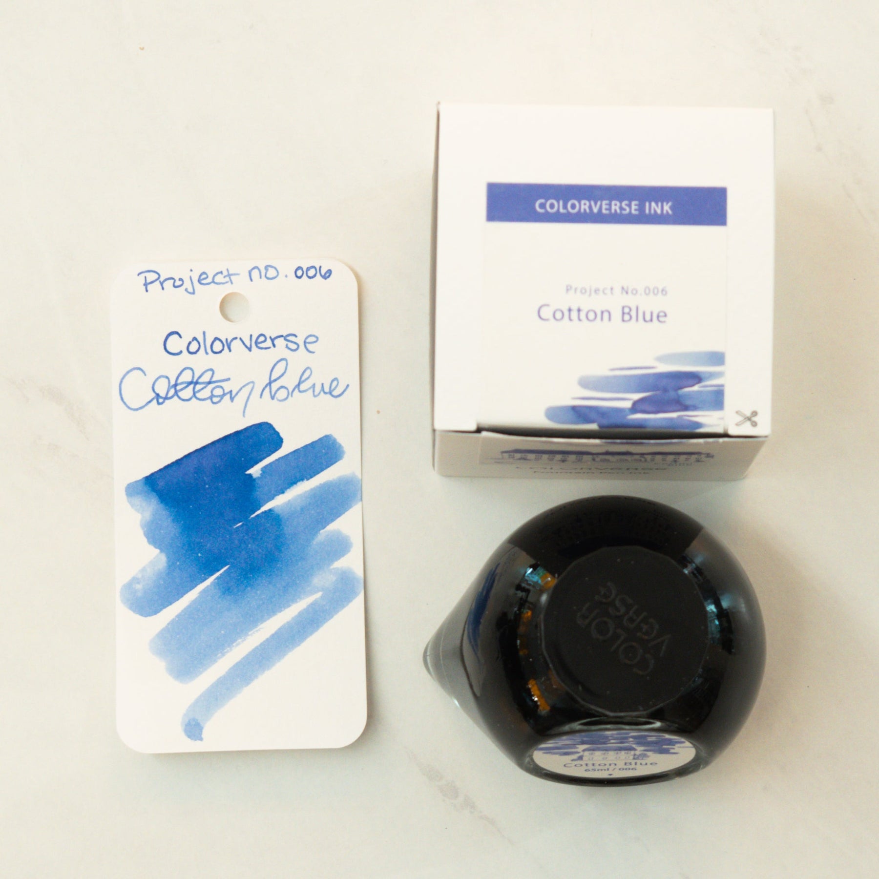 Colorverse Project No 006 Cotton Blue Ink Bottle – Truphae