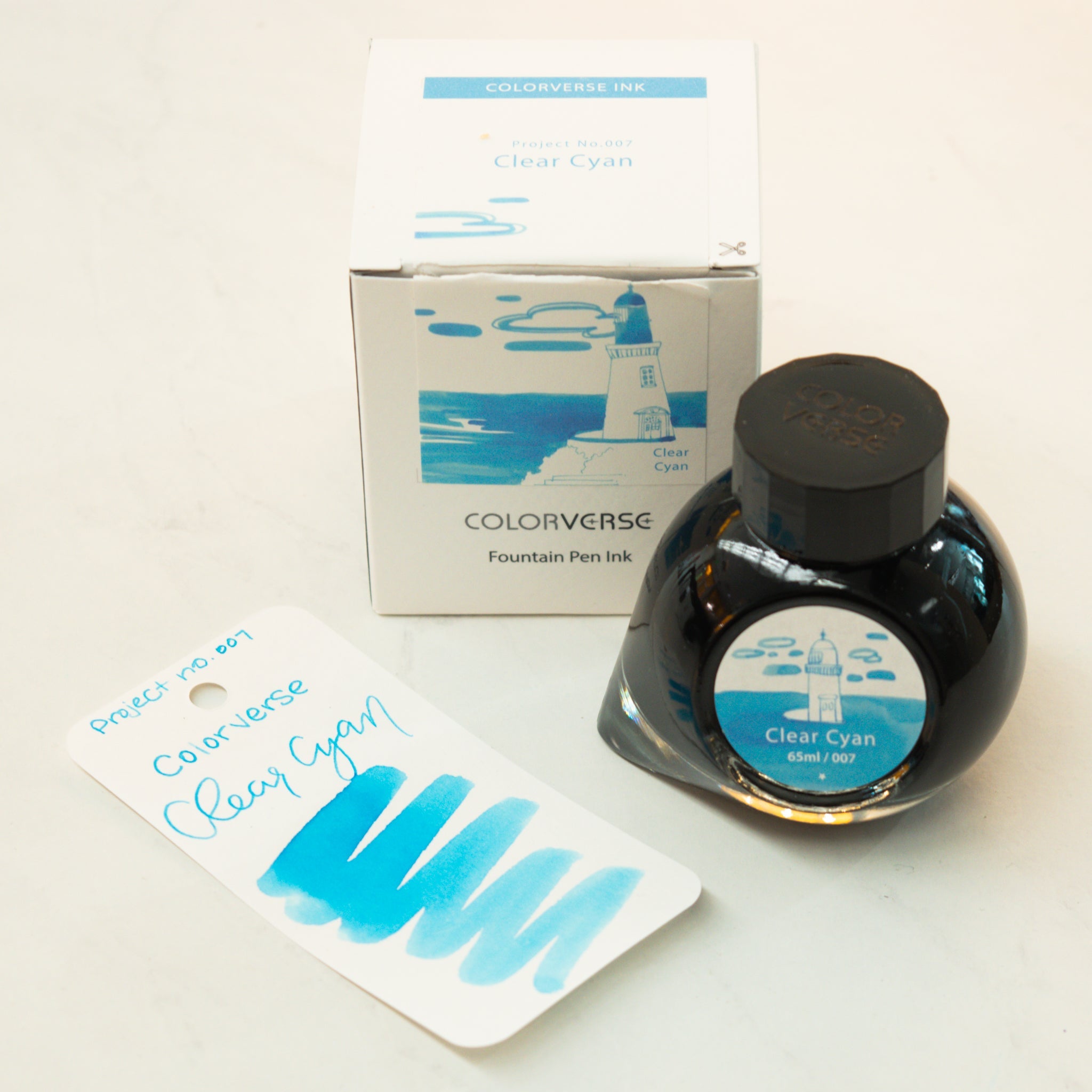 Colorverse Project No 007 Clear Cyan Ink Bottle – Truphae