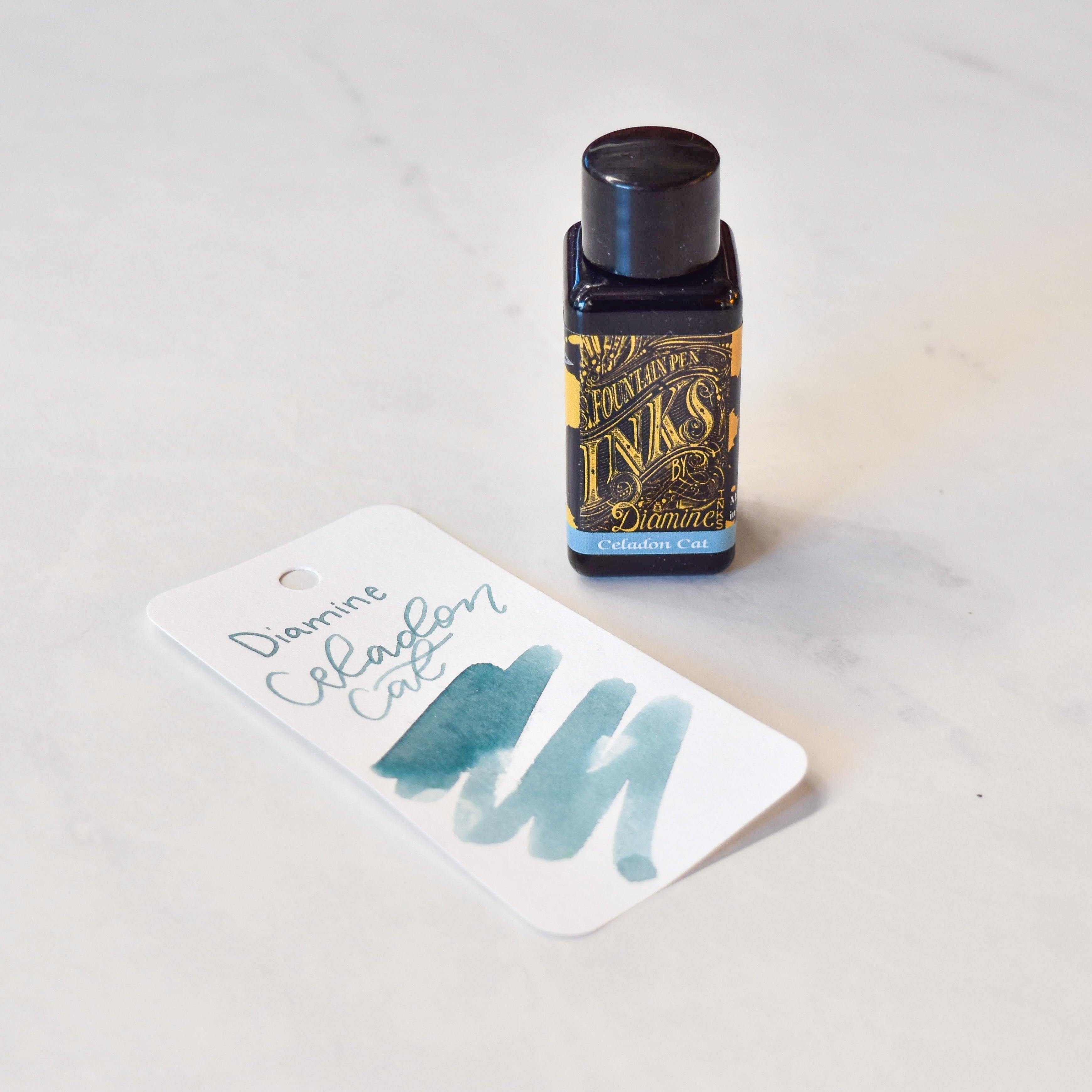 Diamine Ink Bottle - Celadon Cat – Truphae