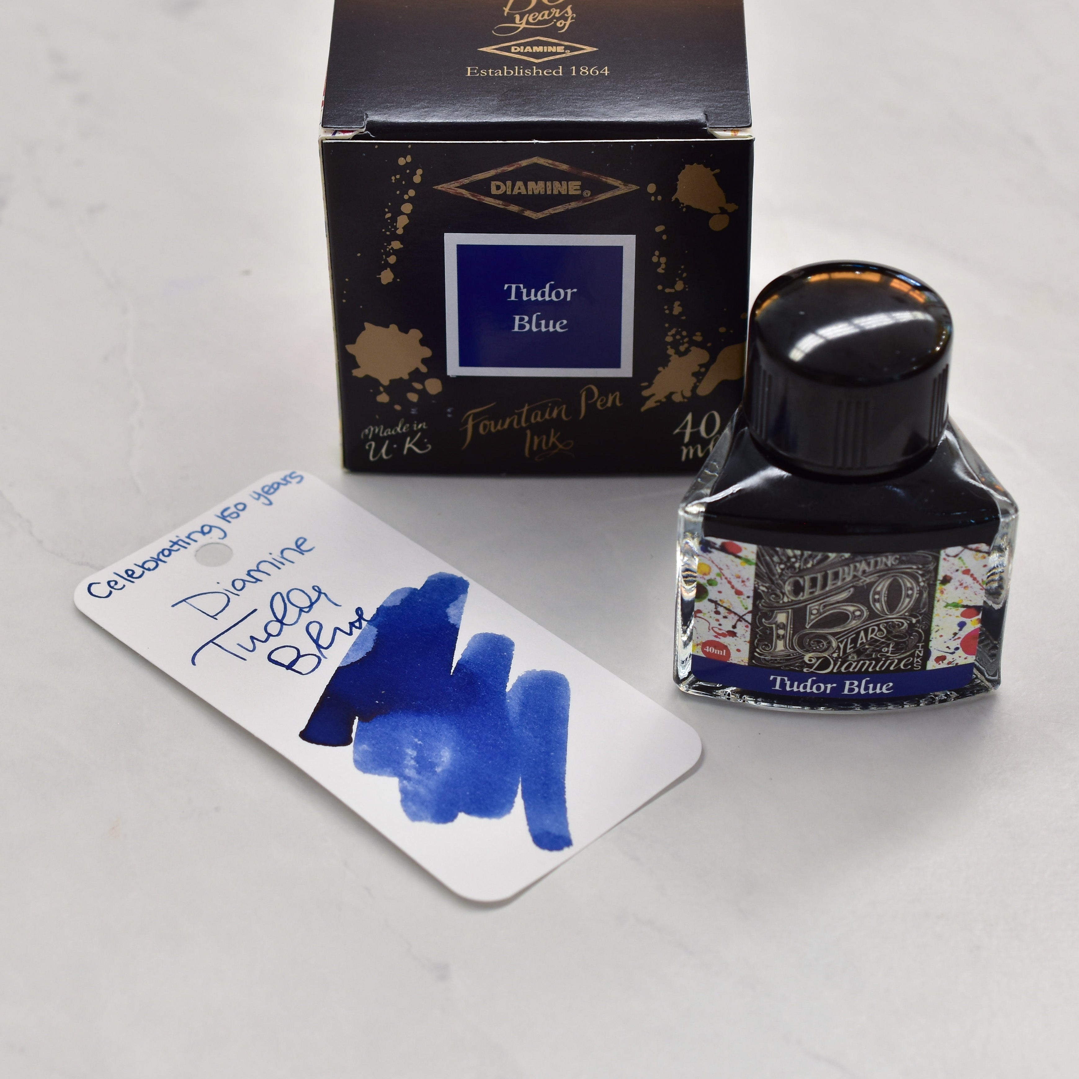 Diamine 150th Anniversary Ink Bottle - Tudor Blue – Truphae