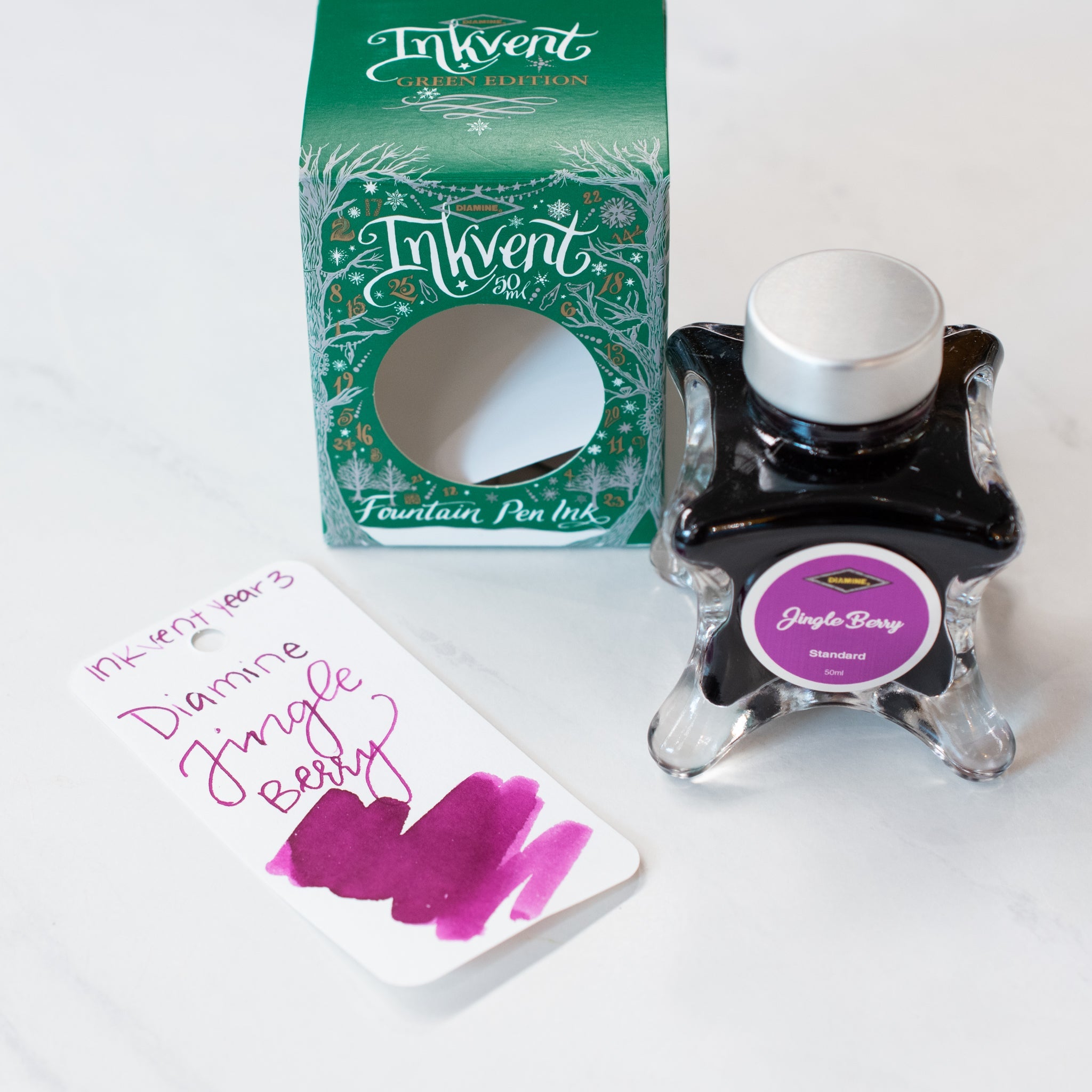 Diamine Inkvent Year 3 Ink Bottle - Jingle Berry – Truphae