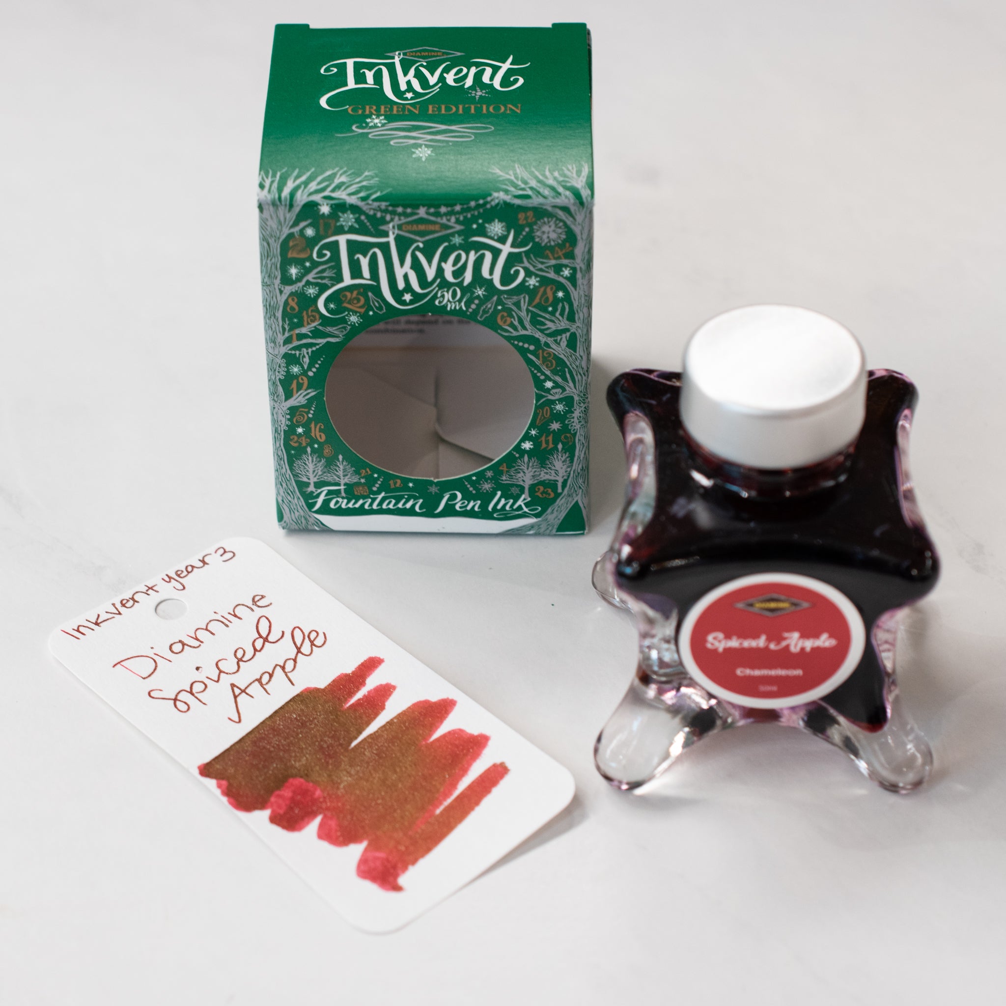 Diamine Inkvent Year 3 Ink Bottle - Spiced Apple – Truphae