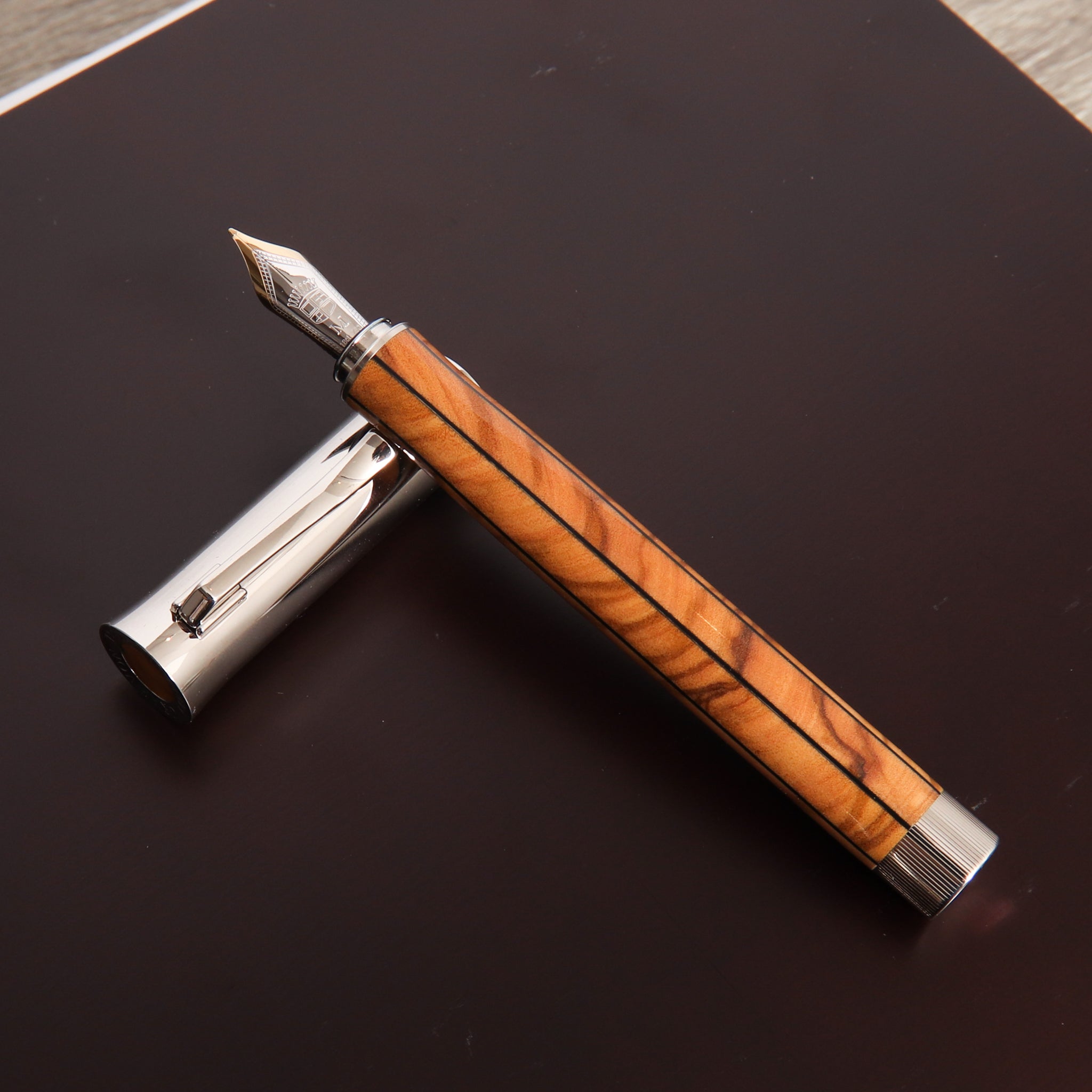 Graf von Faber-Castell Elemento Olive Wood Fountain Pen – Truphae