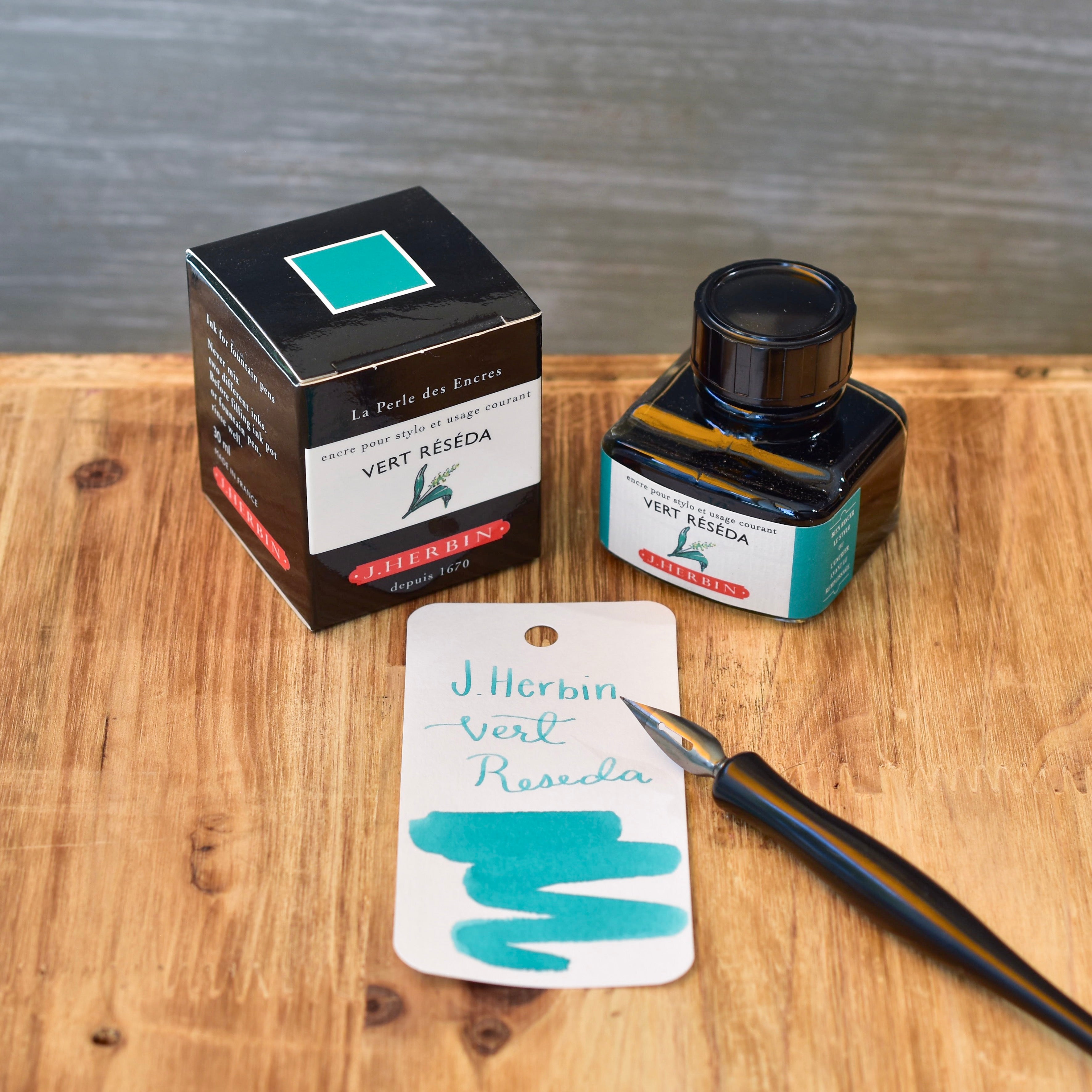 Herbin Vert Reseda Ink Bottle – Truphae