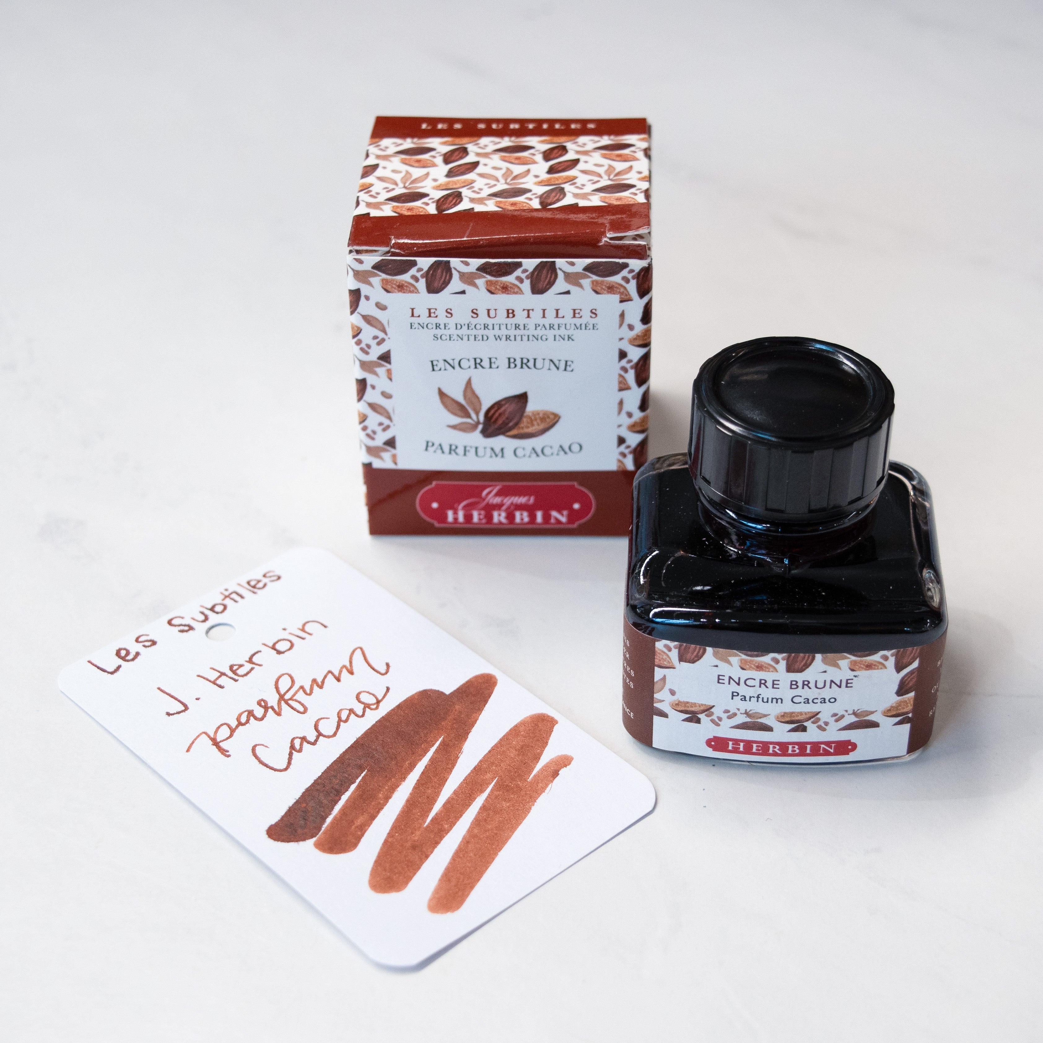 Jacques Herbin Cacao Chocolate Brown Scented Ink Bottle – Truphae