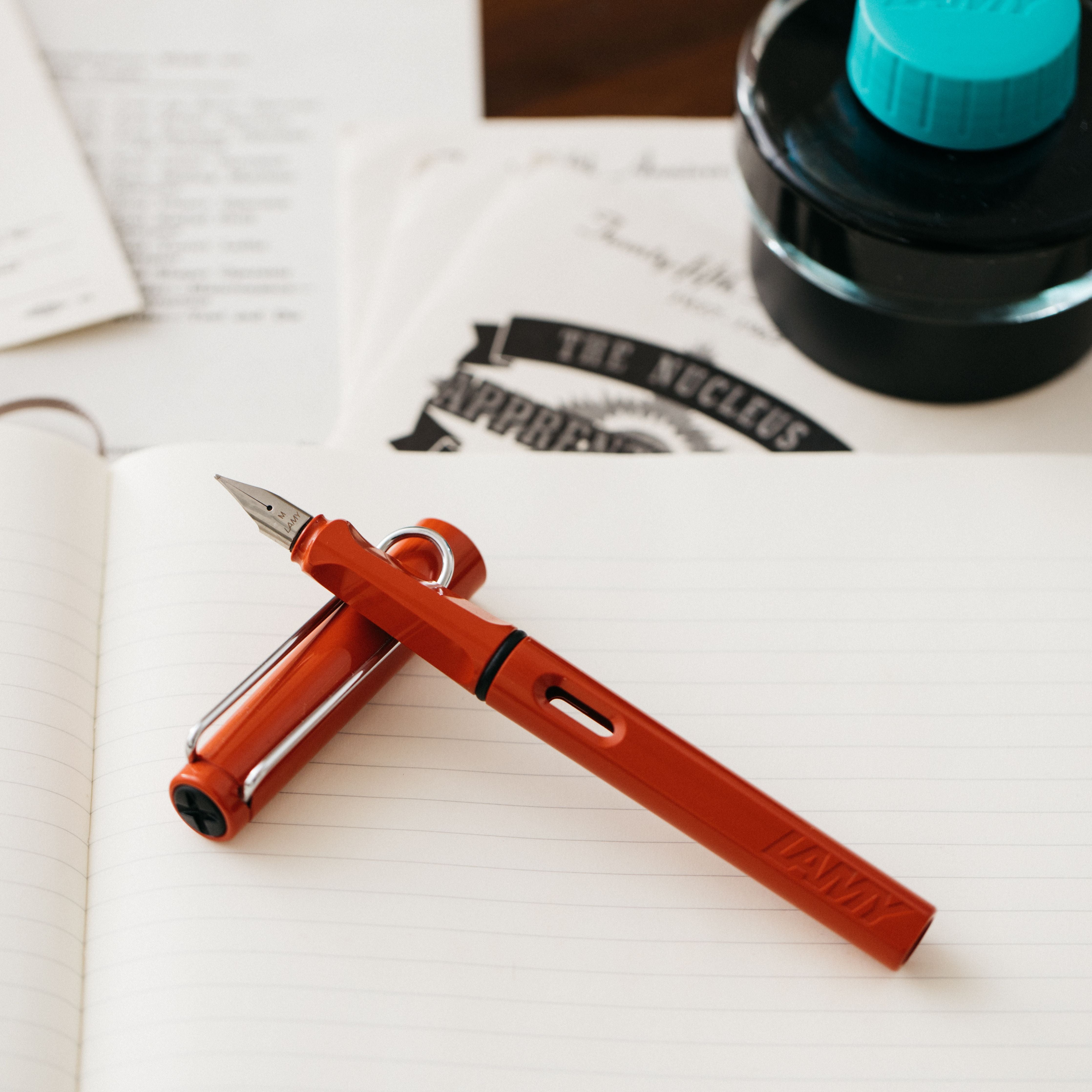 LAMY | Red Safari Fountain Pen – Truphae