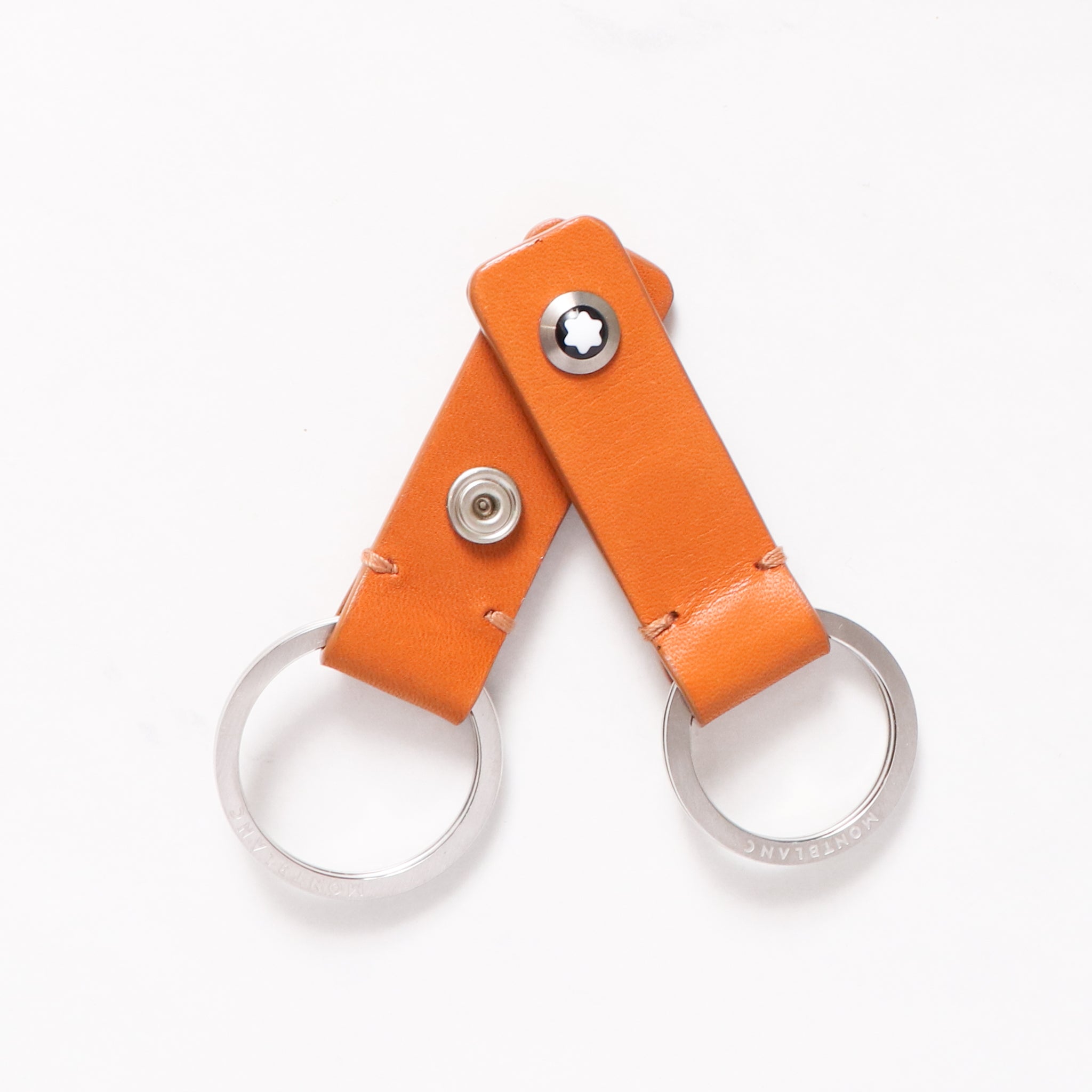 Montblanc Leather Goods Split Rings Cognac Key Ring - Preowned – Truphae