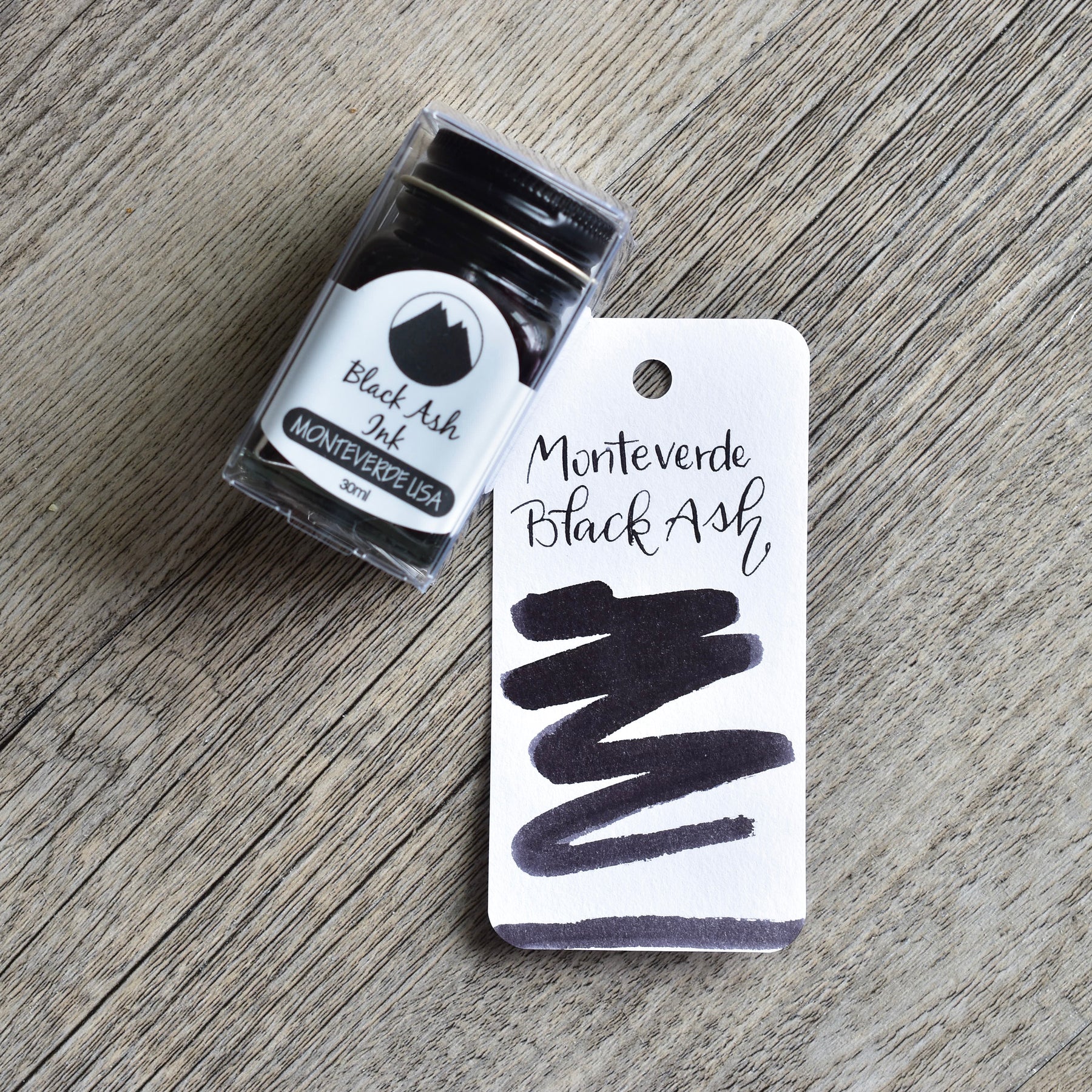 Monteverde Ink Bottle - Black Ash – Truphae