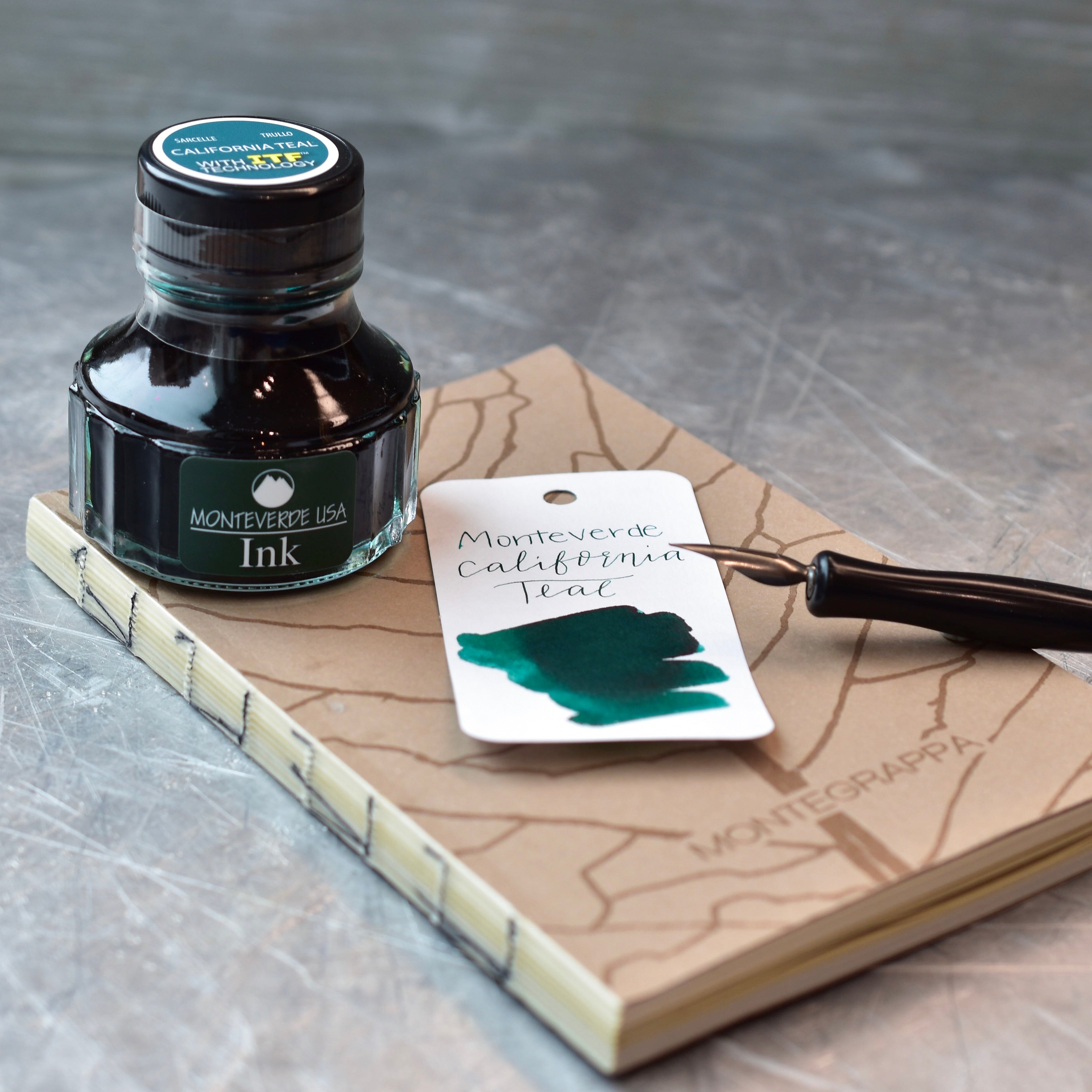 Monteverde Ink Bottle - California Teal – Truphae