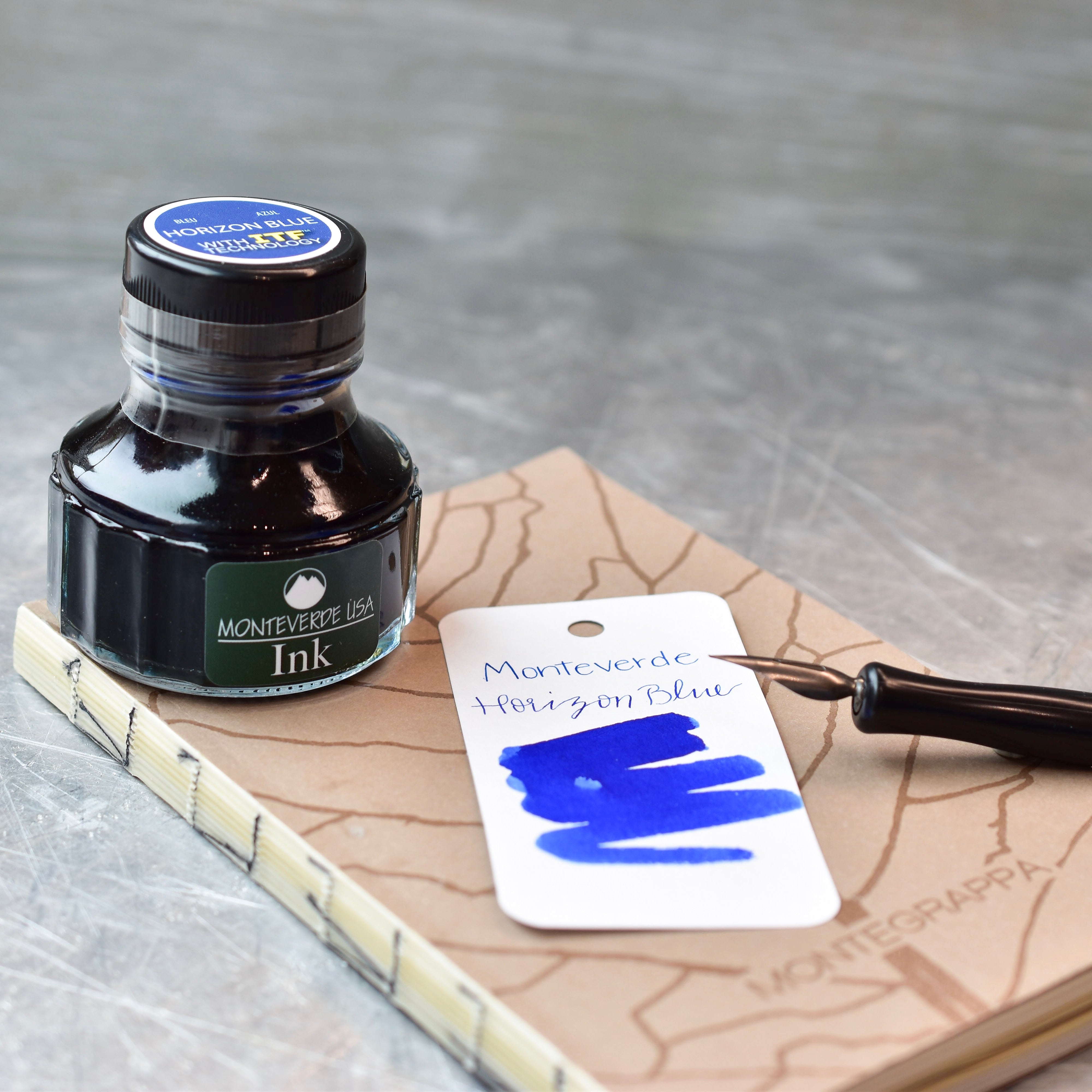 Monteverde Ink Bottle - Horizon Blue – Truphae