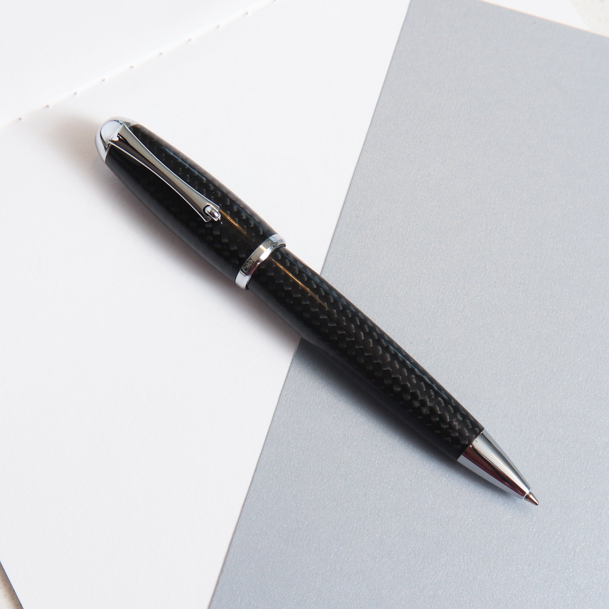 Monteverde Super Mega Carbon Fiber Ballpoint Pen - Chrome – Truphae