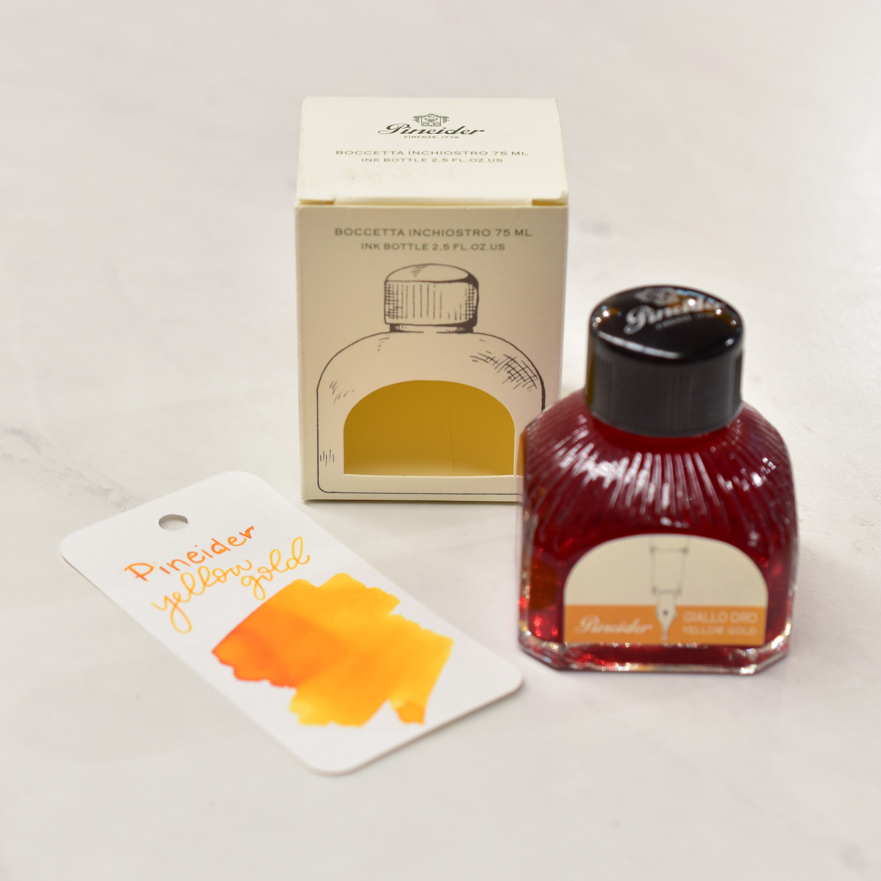 Pineider Ink Bottle - Yellow Gold – Truphae