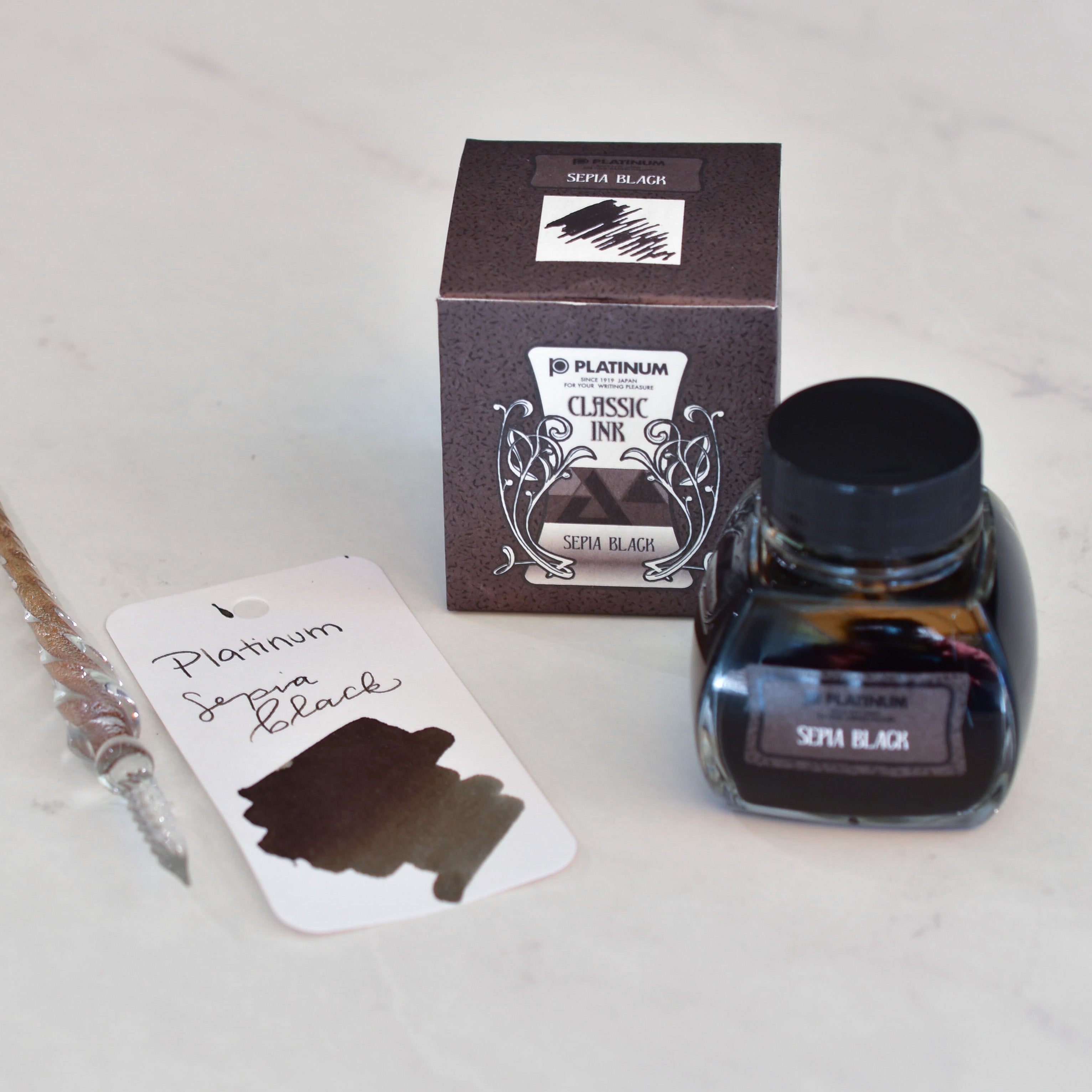 Platinum Classic Ink Bottle - Sepia Black – Truphae