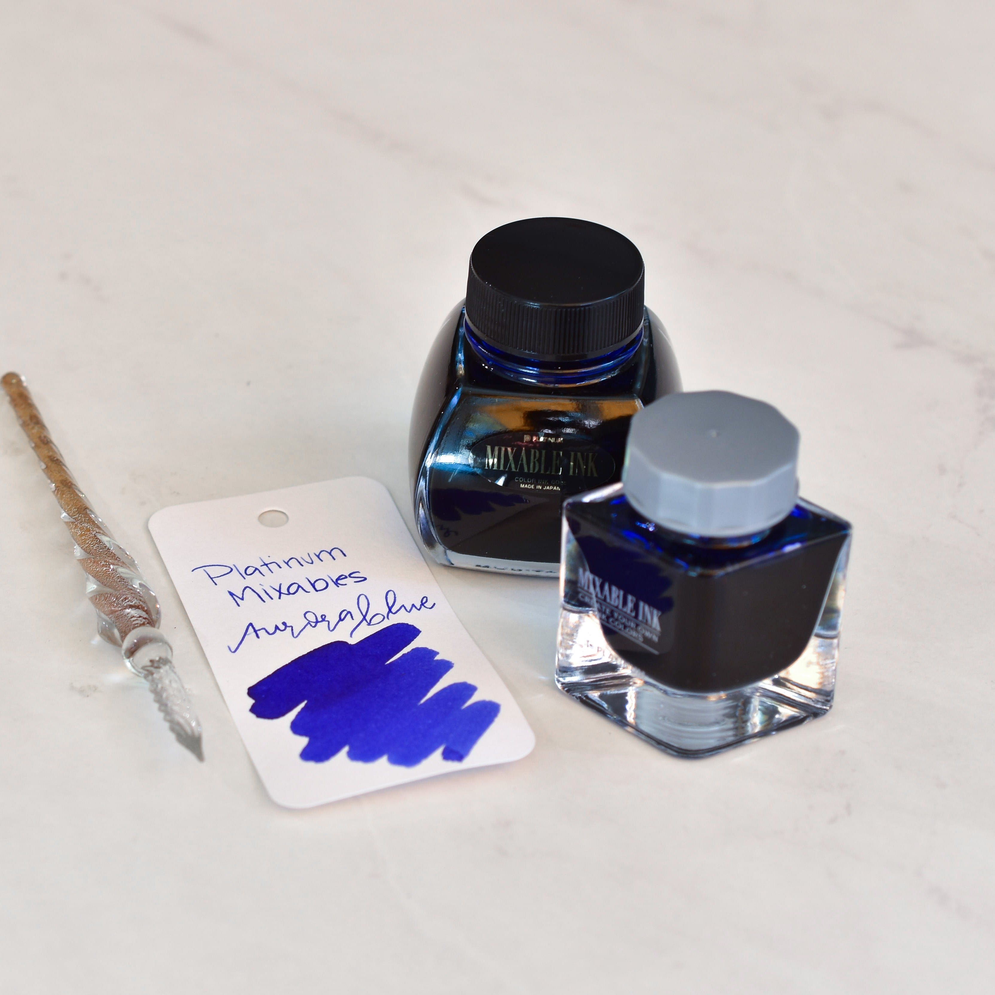 Platinum Mixable Ink Bottle - Aurora Blue – Truphae