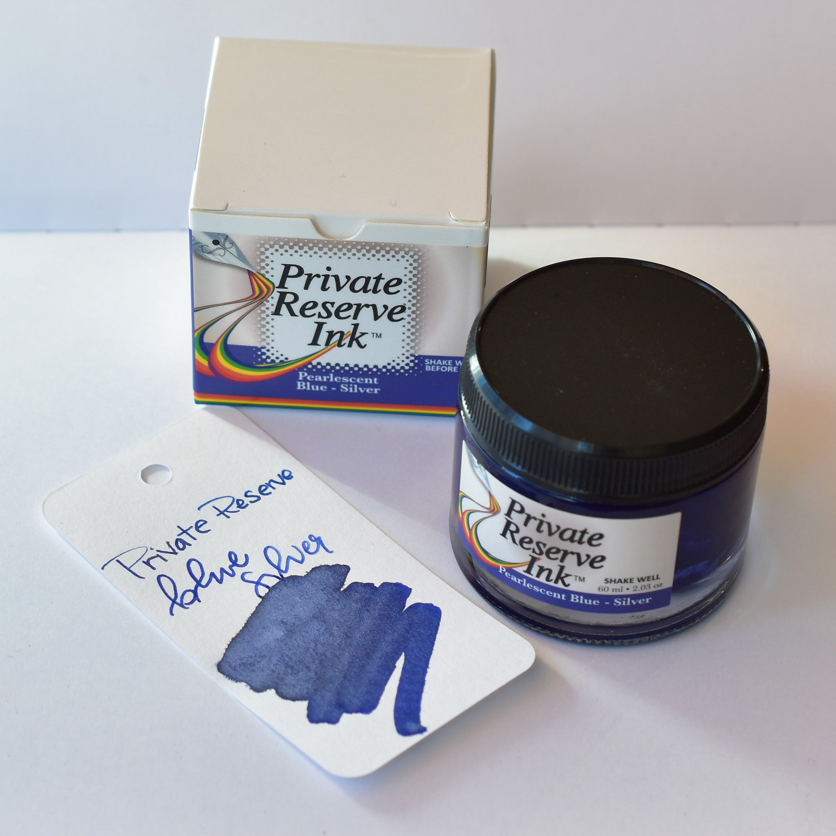 Private Reserve Pearlescent Ink Bottle - Blue Silver – Truphae