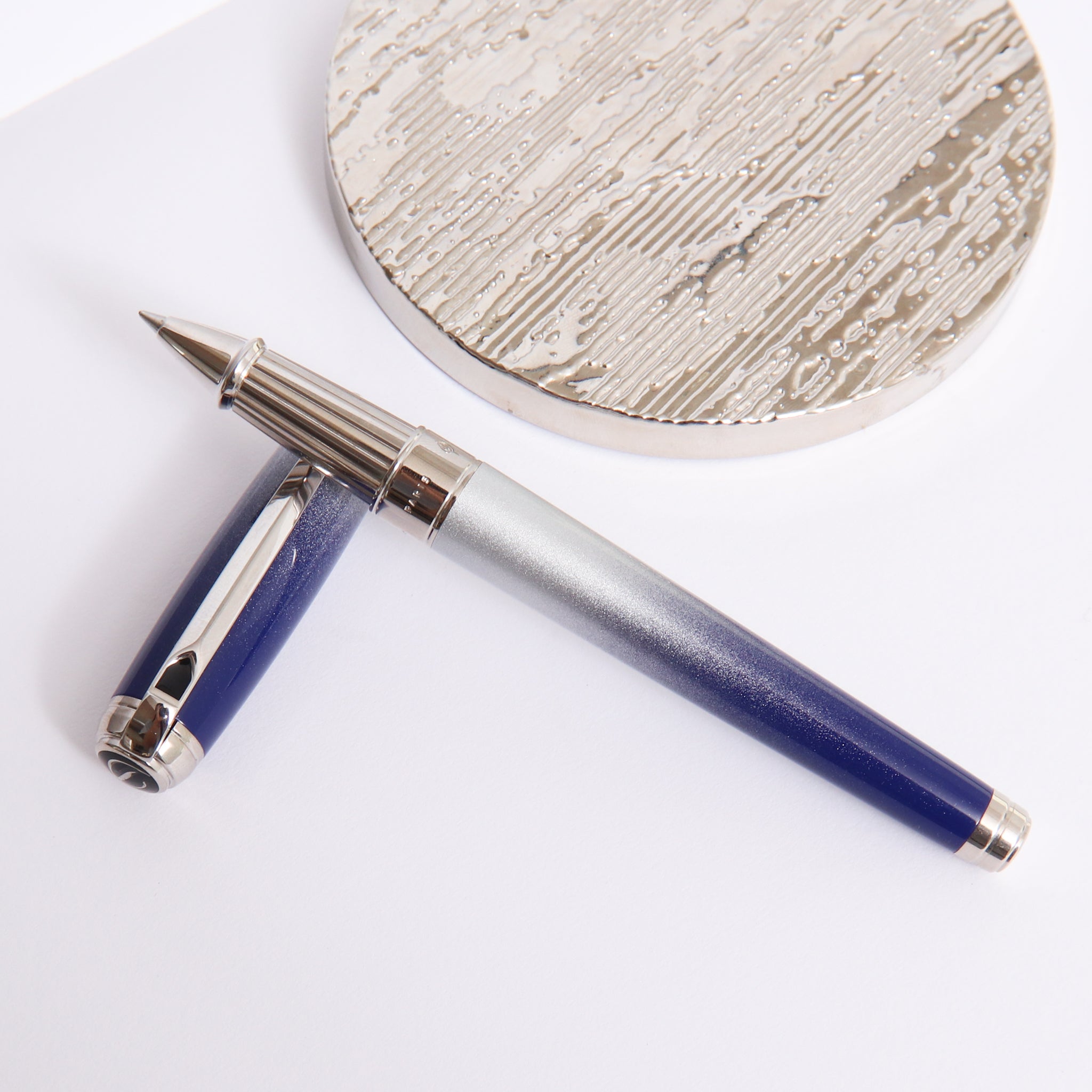 ST Dupont Line D Large Starburst Blue Rollerball Pen – Truphae